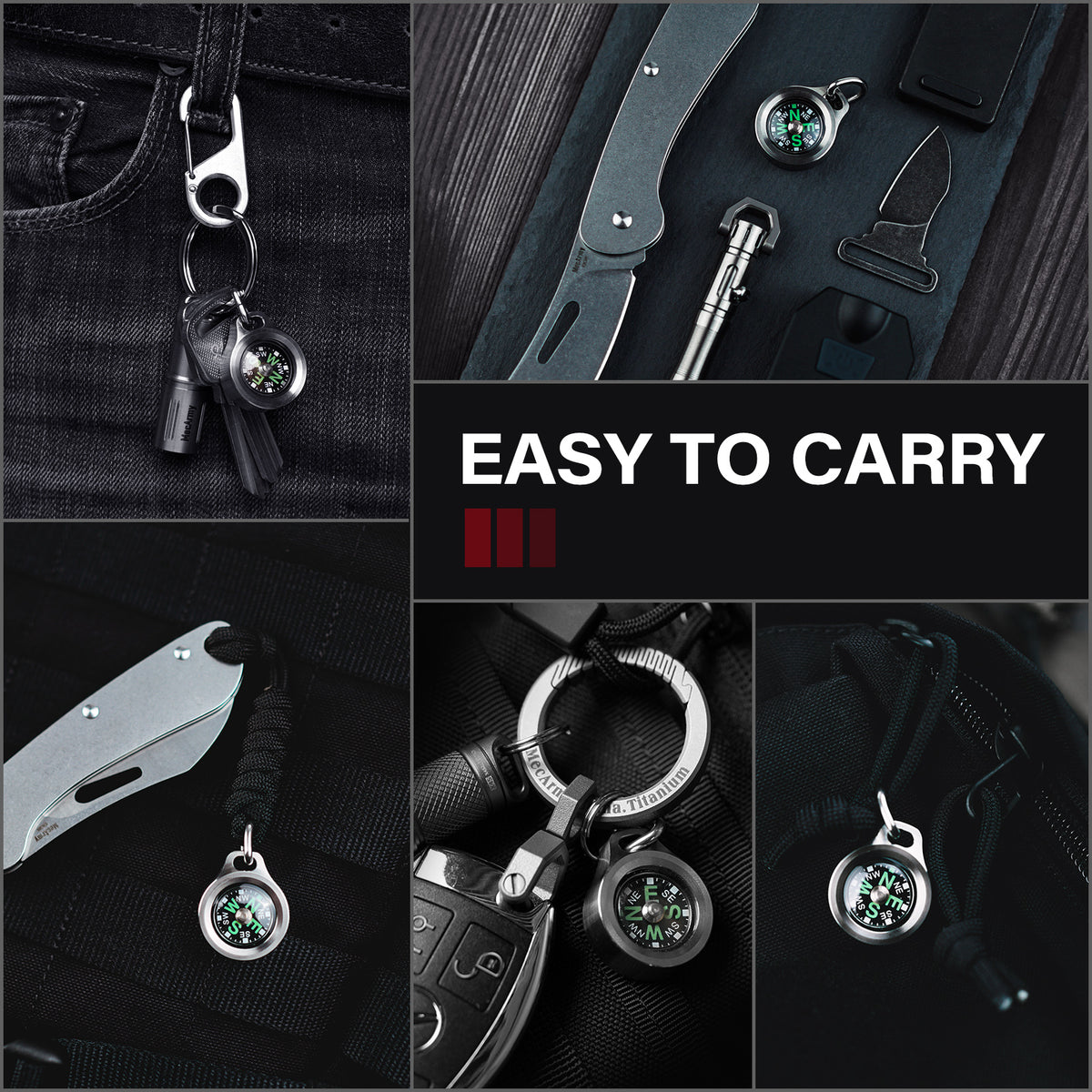 MecArmy Brass/Titanium CMP Compass