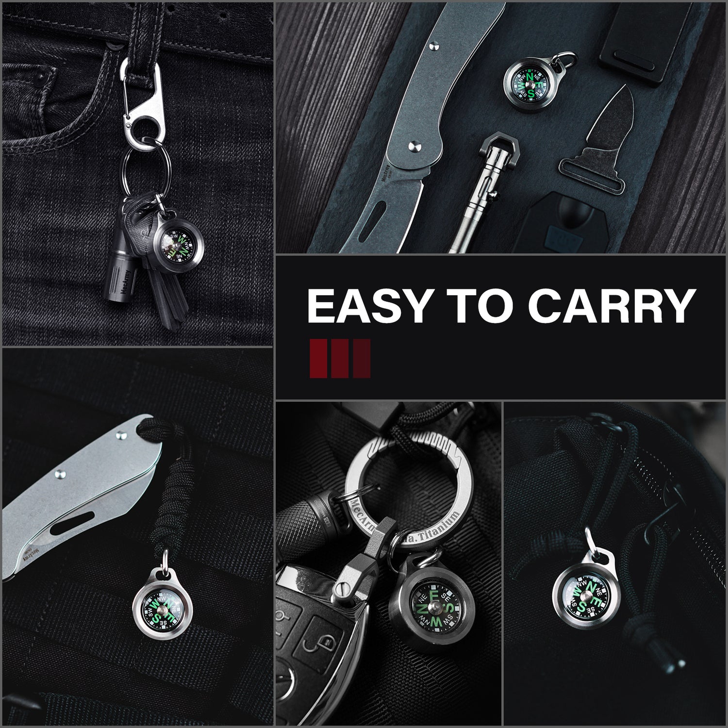 MecArmy Brass/Titanium CMP Compass