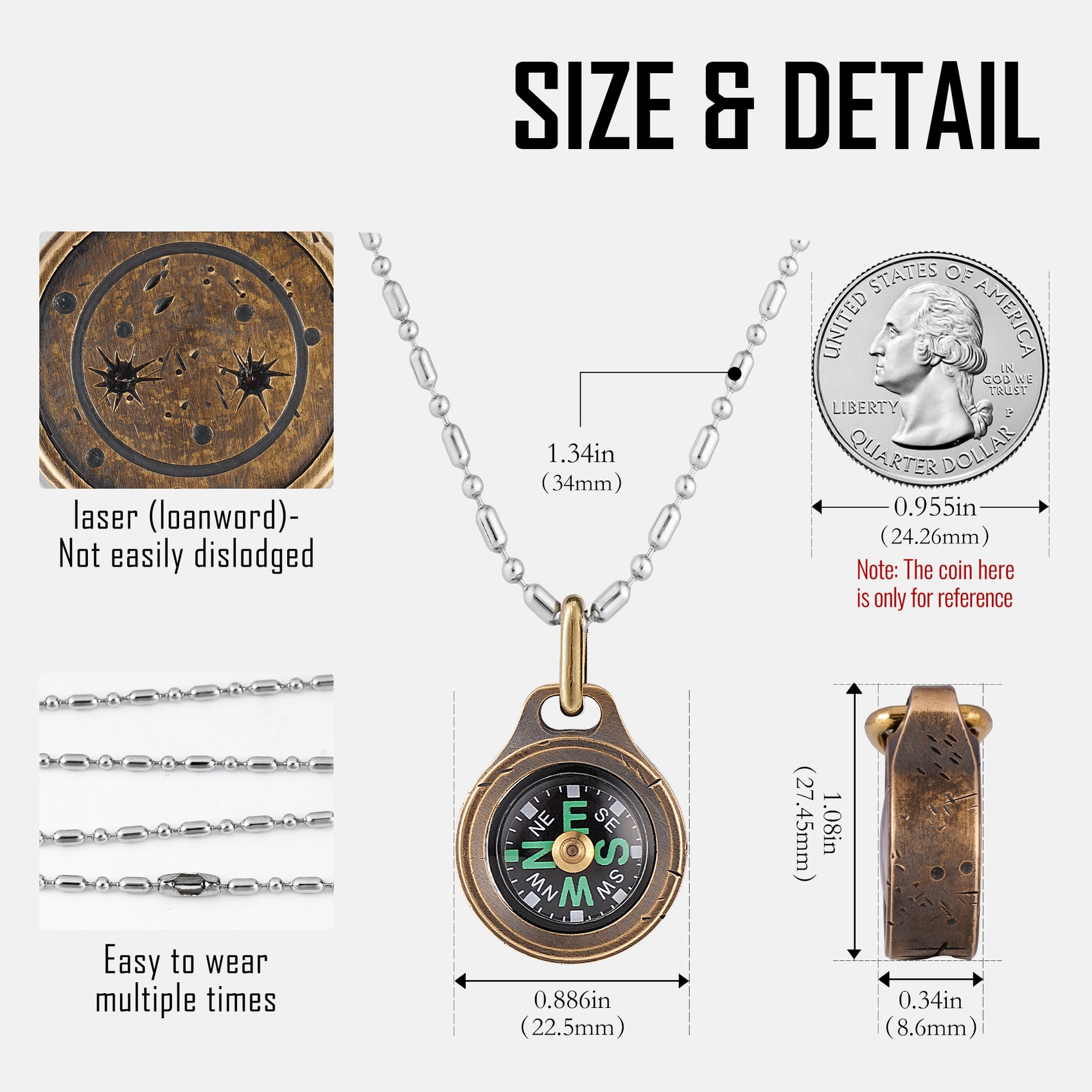 MecArmy Brass/Titanium CMP Compass