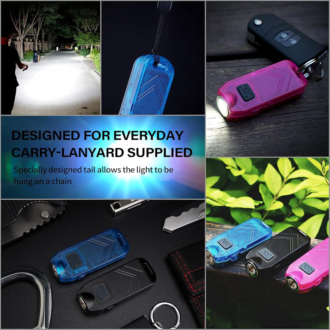 MecArmy SGN5 560 Lumens USB Rechargeable Personal Attack Alarm Flashlight