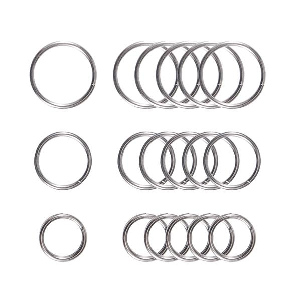 CH8 Titanium Keyring Kit | 18pcs Keychain Ring and Three Different Siz ...